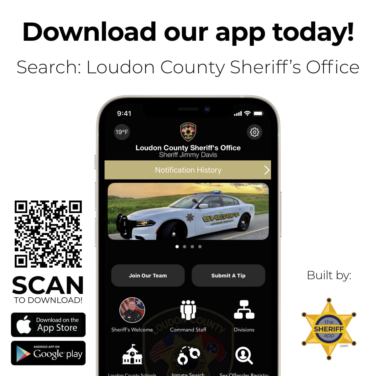 Loudon County Sheriff’s Office Announces New Smartphone App Now Available for Download